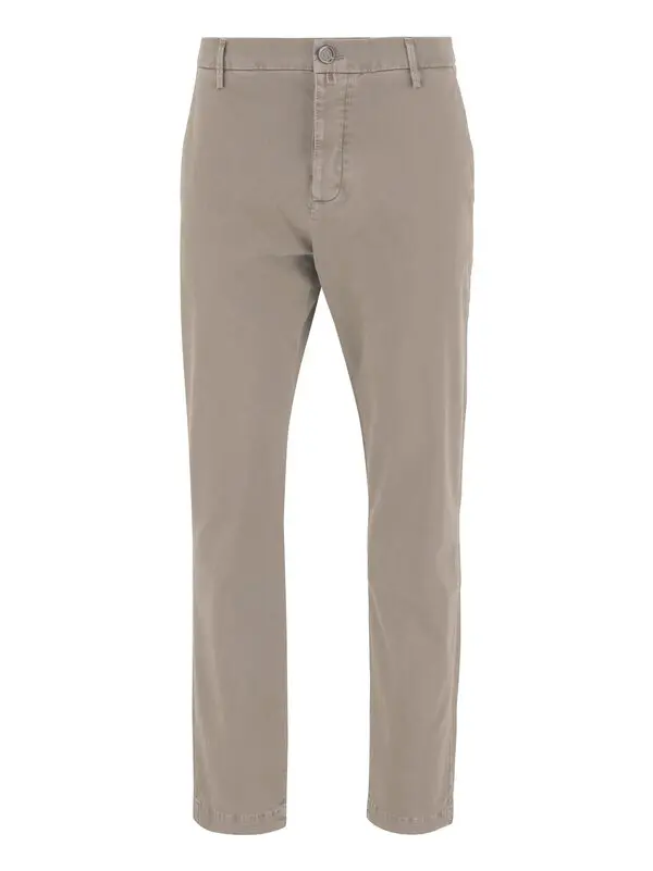 Jacob Cohen Stretch Cotton And Linen Pants - Beige
