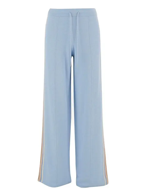 Guest In Residence Cotton And Cashmere Track Pants - Clear Blue