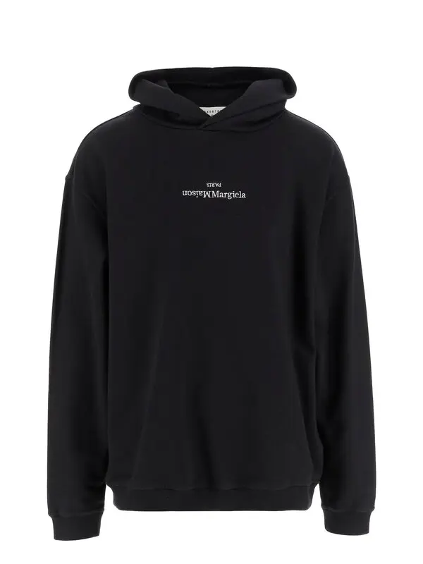 MAISON MARGIELA Cotton Logo Sweatshirt - Black