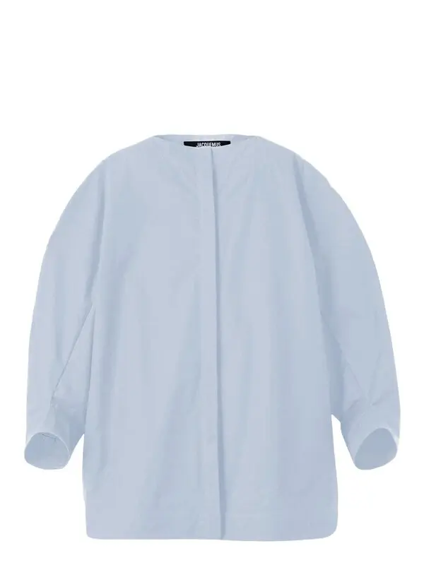 Jacquemus Cotton Painter's Shirt - Light Blue