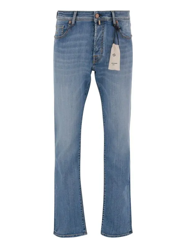 Jacob Cohen Stretch Cotton Jeans - Denim
