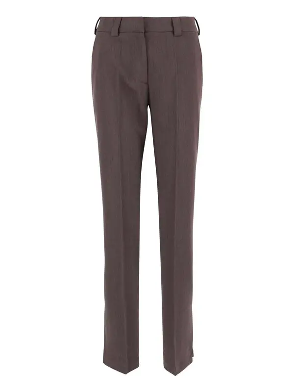 DARKPARK Viscose Blend Long Pants - Brown