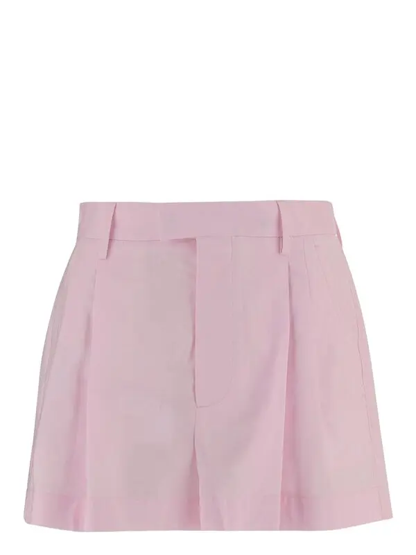ARMARIUM Cotton Pleated Shorts - Pink