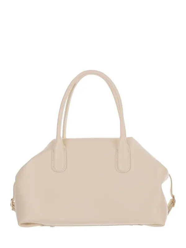 THEMOIRE Talia Vegan Fabric Bag - Ivory