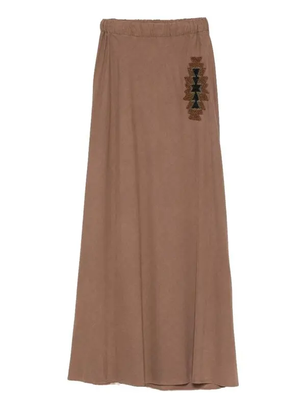 BAZAR DELUXE Long Skirt - Brown
