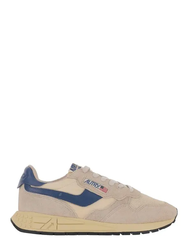 AUTRY Reelwind Low Nylon And Suede Sneakers - Blue