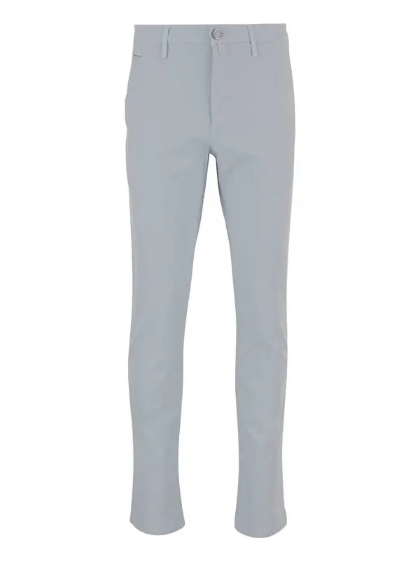 Jacob Cohen Stretch Cotton Blend Trousers - Light Blue