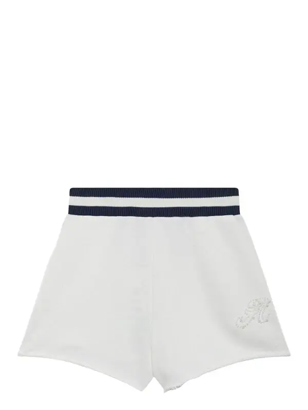 AUTRY Cotton Shorts With Logo - White
