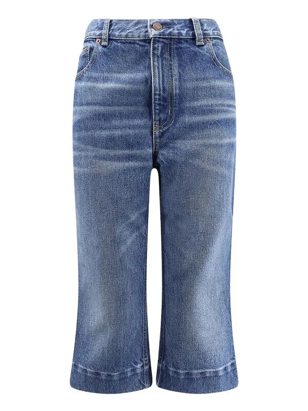 Chloé High-waisted Capri Jeans - Denim