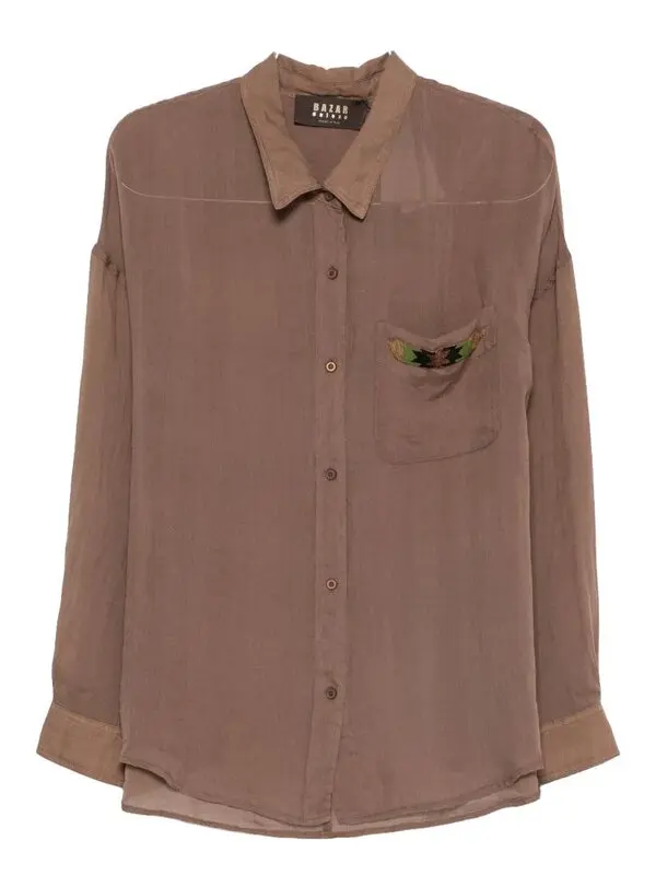 BAZAR DELUXE Long-sleeve Shirt - Brown
