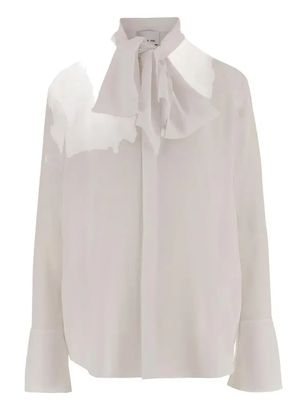 SA SU PHI Silk Shirt - White