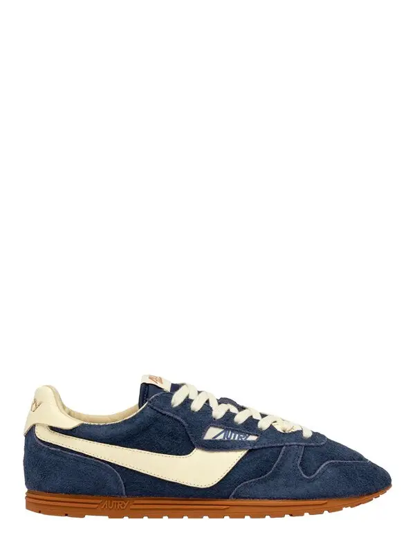 AUTRY Windspin Leather Sneakers - Blue