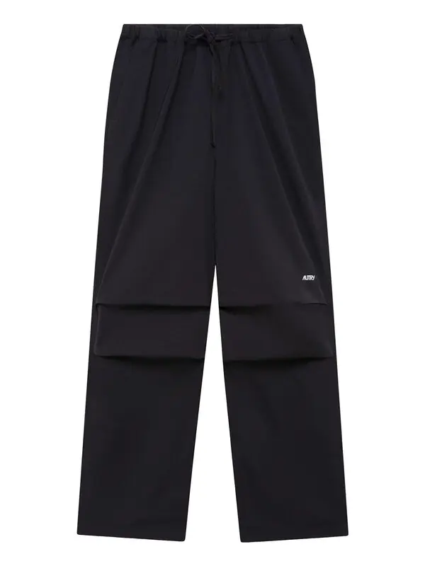 AUTRY Logo Nylon Pants - Black