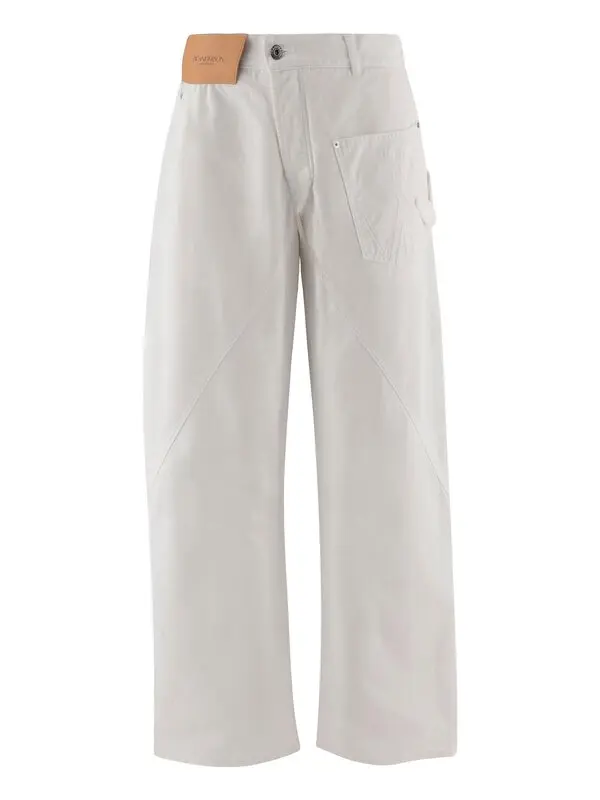 JW Anderson Cotton Denim Jeans - White