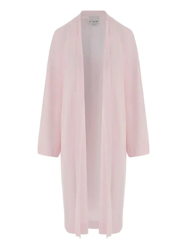 SA SU PHI Long Open Cashmere And Silk Knit - Pink