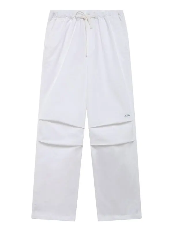 AUTRY Nylon Pants With Logo - White