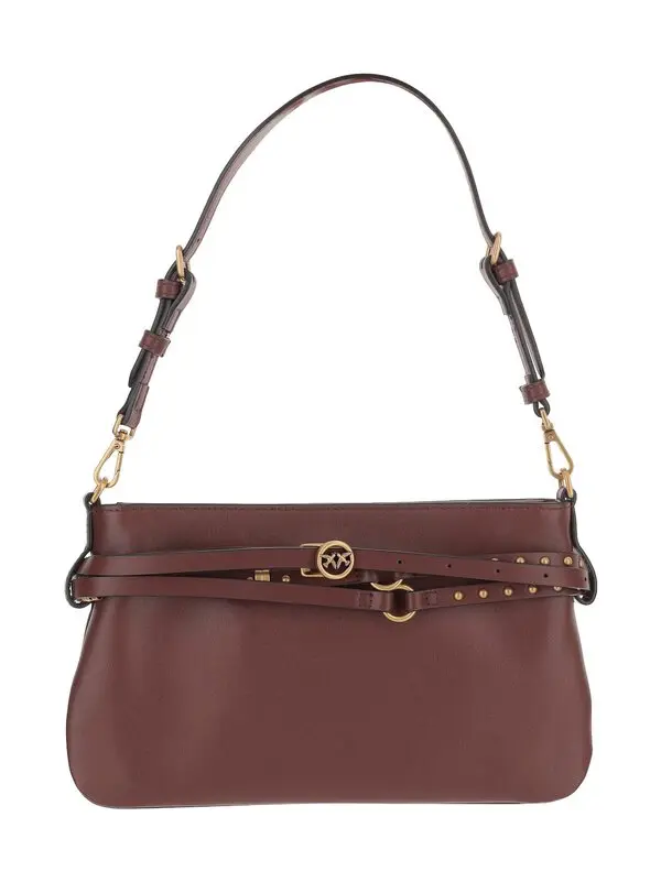 Pinko Leather Shoulder Bag - Brown