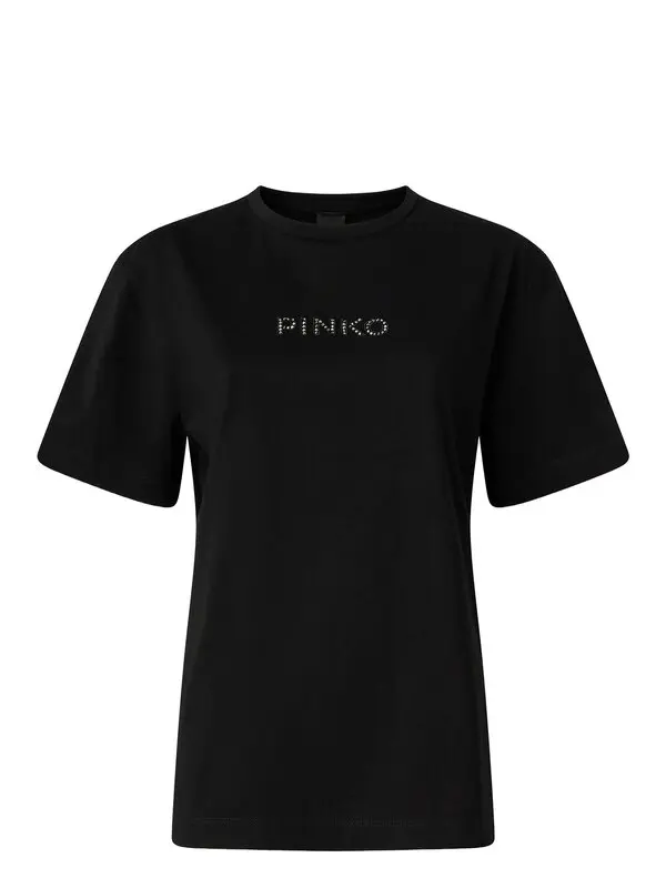 Pinko Cotton Jersey T-shirt - Black