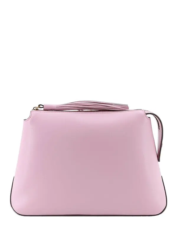 Pinko Leather Beauty Case With Logo - Pink
