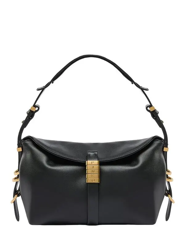Pinko Saddle Baguette Shoulder Bag - Black