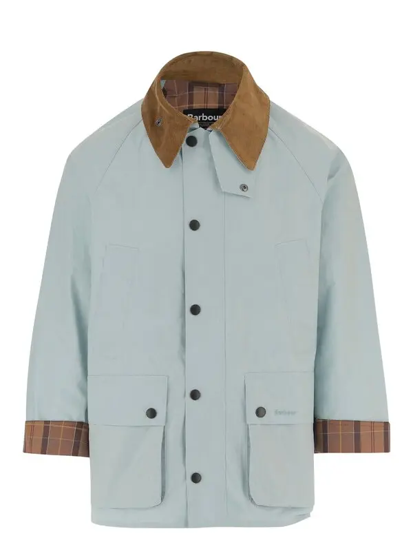 Barbour Bedale Cotton Jacket - Light Blue