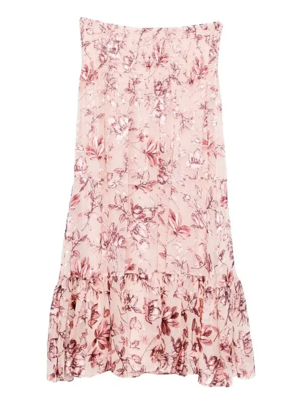 Alice + Olivia Printed Maxi Skirt - Pink