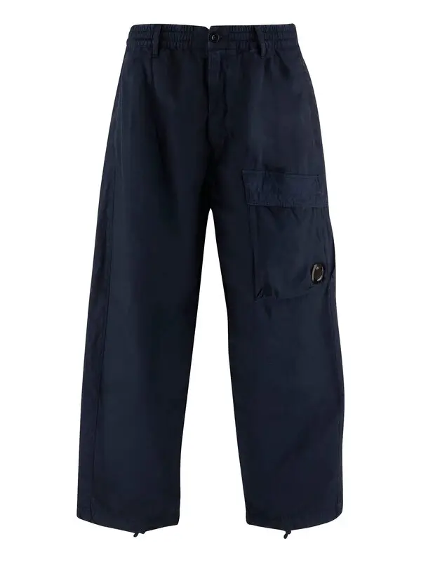C.P. COMPANY Cotton Cargo Pants - Blue