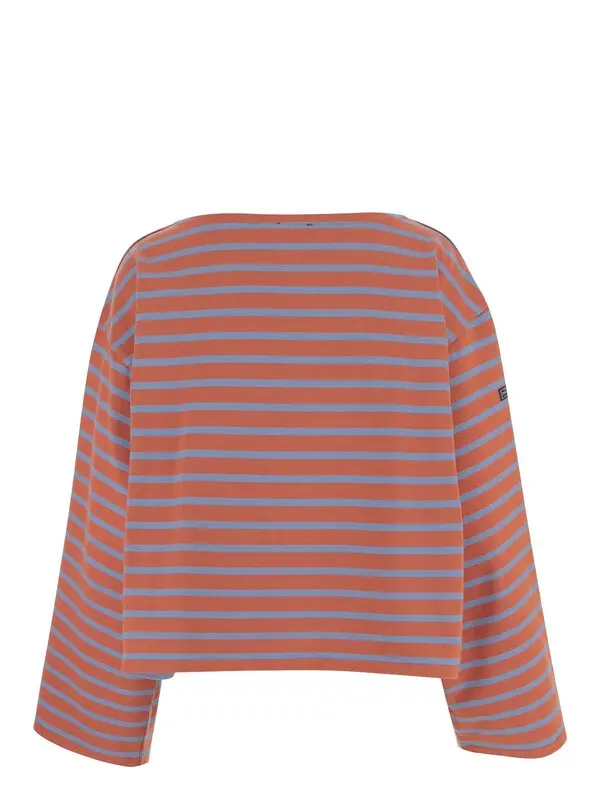 Polo Ralph Lauren Cotton Knit Top With Striped Pattern - Red