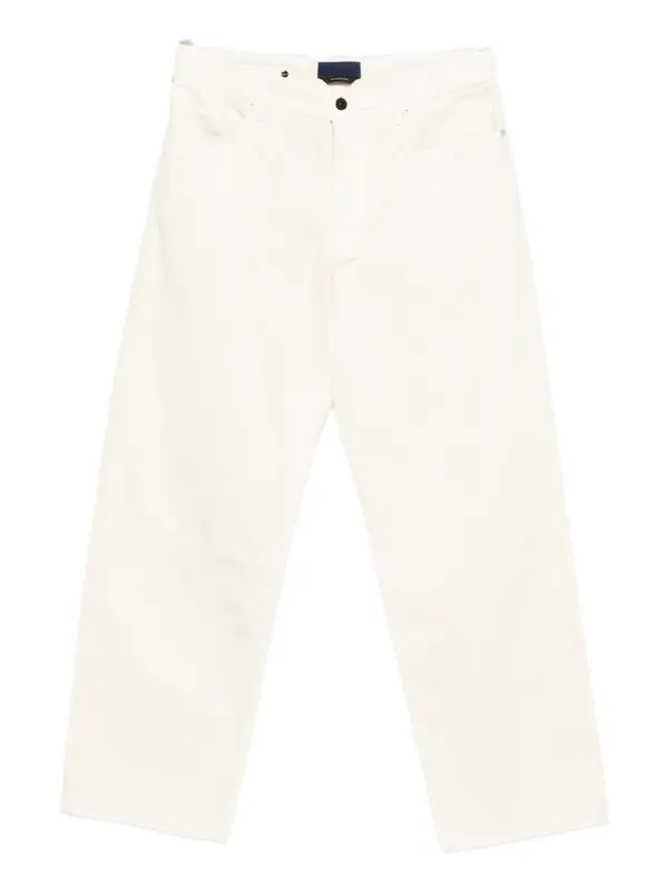 Stone Island Denim Cotton Jeans - Ivory