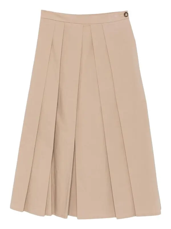 Emporio Armani Cotton Long Skirt - Beige