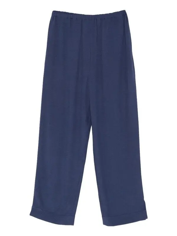 Emporio Armani Wide Leg Trousers - Blue