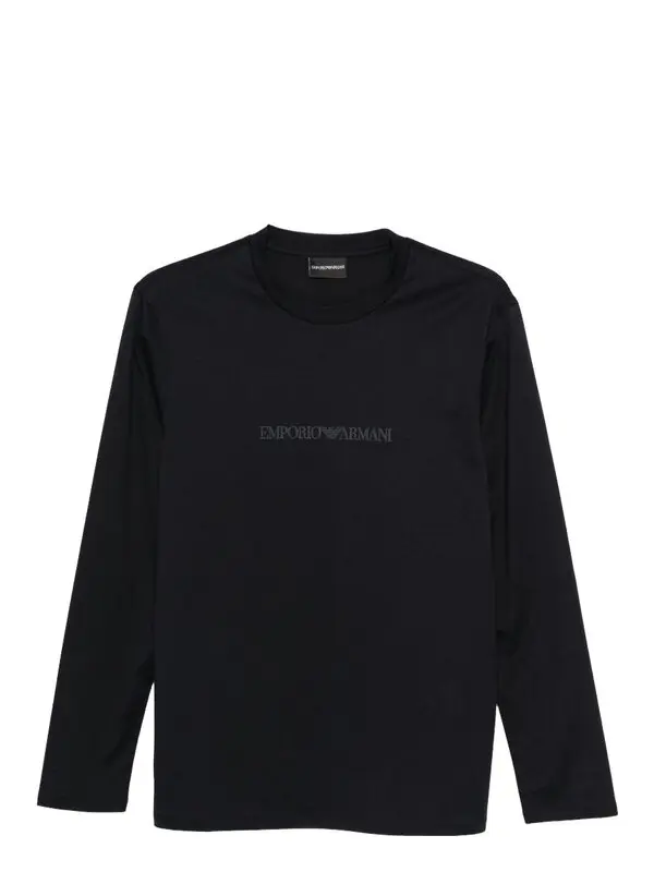 Emporio Armani Logo Cotton T-shirt - Blue