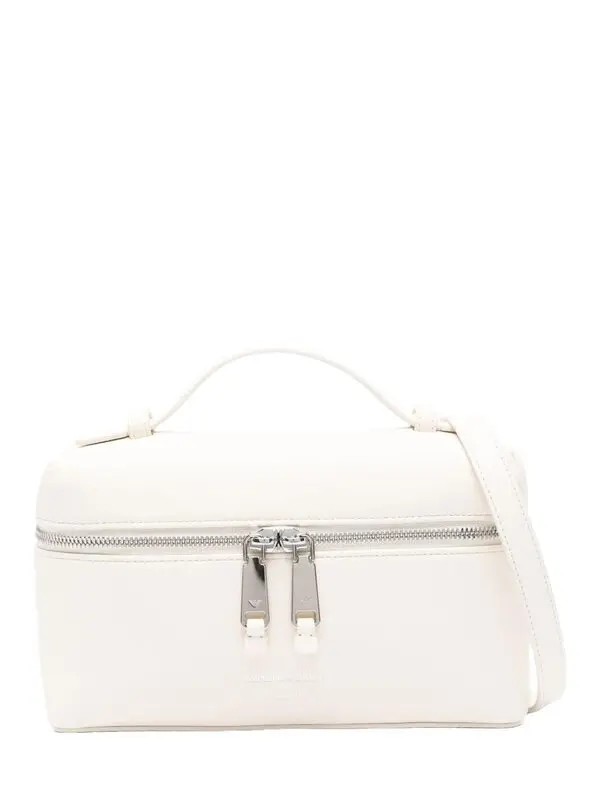 Emporio Armani Leather Vanity Case - White