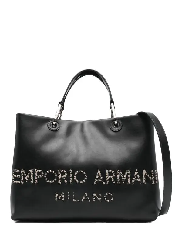 Emporio Armani Medium Shopper Bag - Black