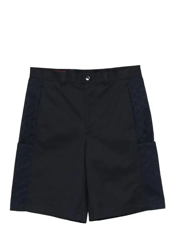 Gucci Cotton Twill Shorts - Blue