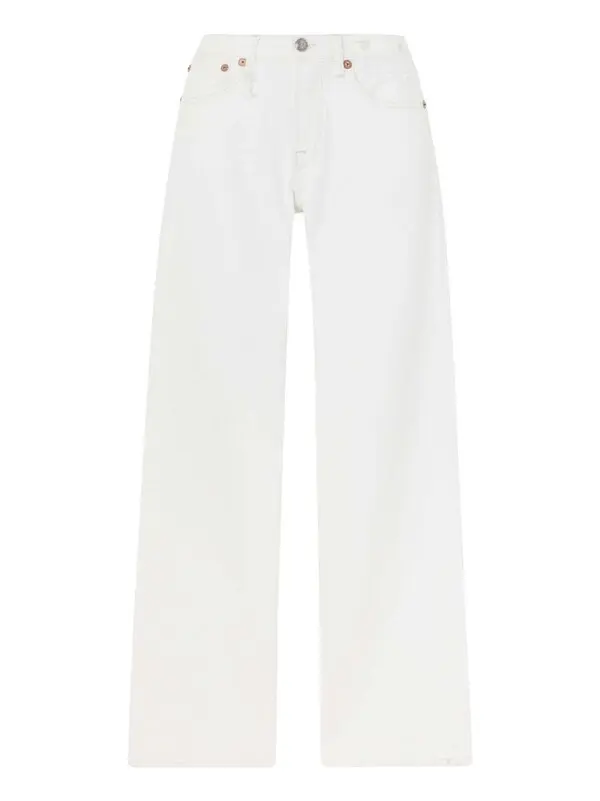 R13 Effie Straight-leg Jeans - White