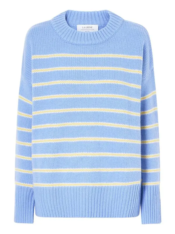 LA LIGNE Marin Striped Wool And Cashmere-blend Sweater - Multi