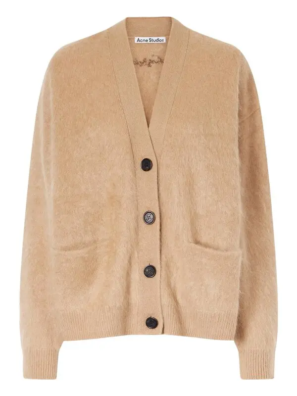 Acne Studios Cashmere V-neck Cardigan - Light Brown