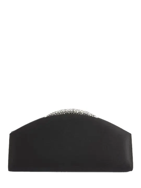 GIUSEPPE ZANOTTI Atena Satin Clutch - Black
