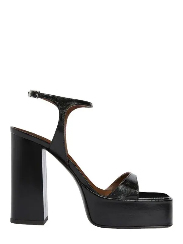 GIUSEPPE ZANOTTI Pat Platform 115 Sandals - Black