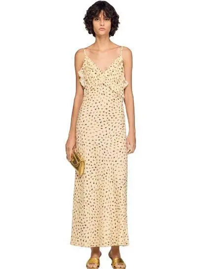 Sandro Print Flowing Maxi Dress - Floral