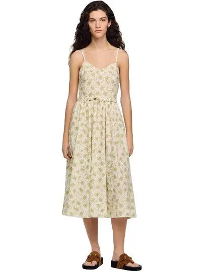 Sandro Print Flowing Maxi Dress - Floral