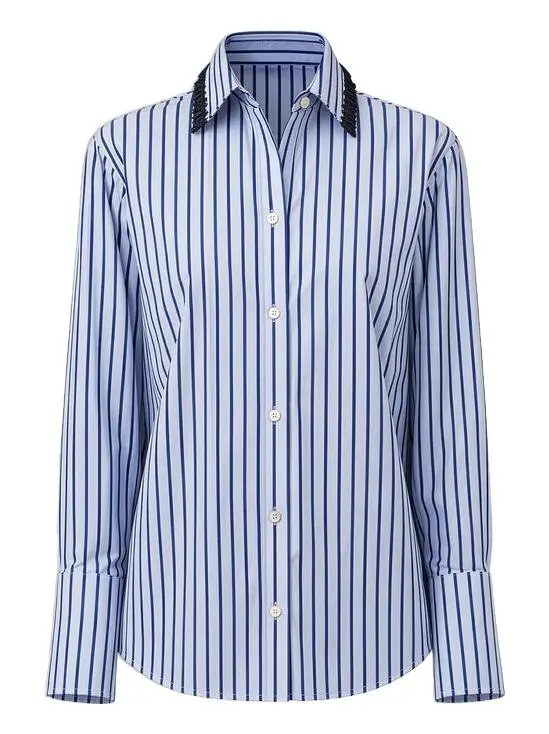 CALLAS MILANO Tasseled Shirt - Navy