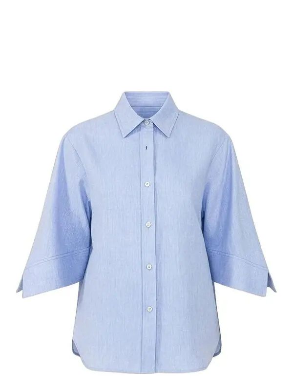 CALLAS MILANO Georgie Flare Sleeve Shirt - Blue
