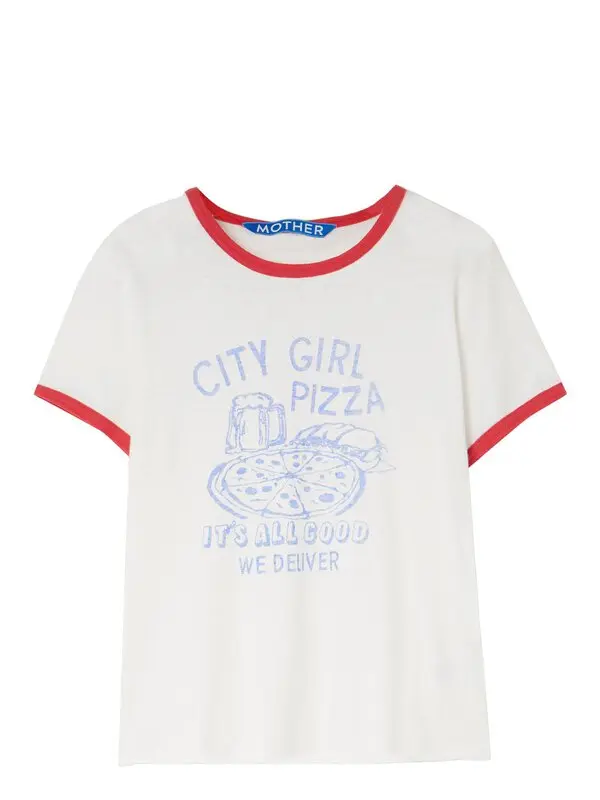 MOTHER The Lil Goodie Printed T-shirt - White