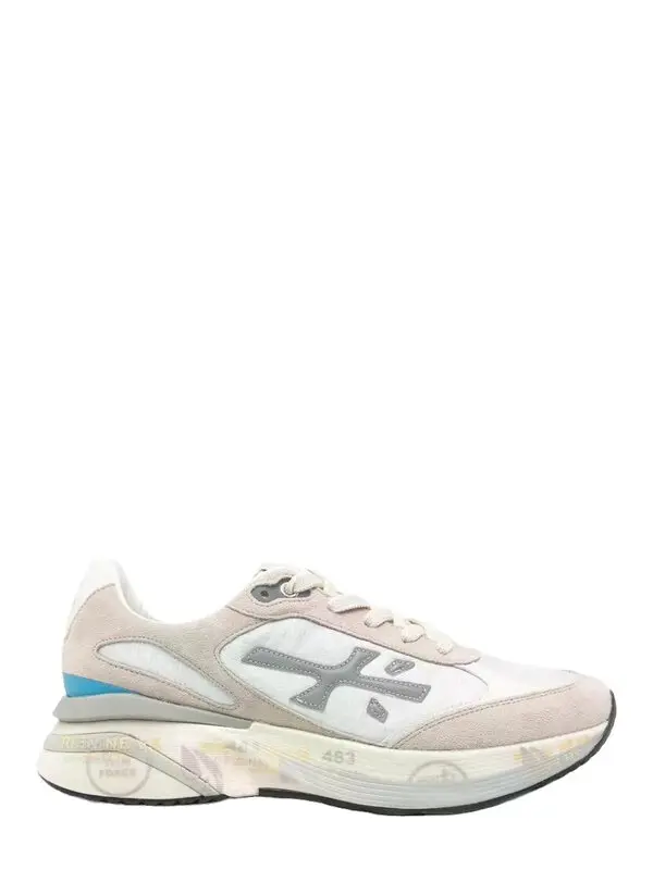 Premiata Moe Run Logo-appliqué Sneakers - Neutrals