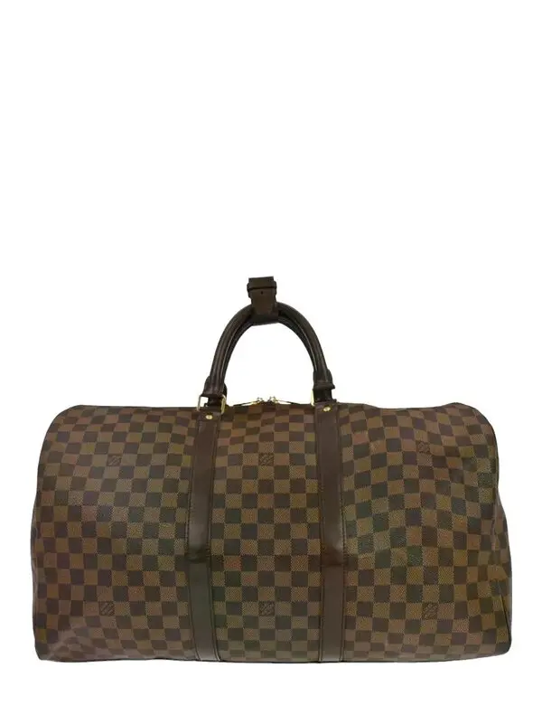 LOUIS VUITTON 2006 Keepall 50 Damier-pattern Tote Bag - Brown