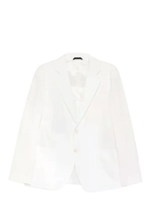 Giorgio Armani Single-breasted Jacket - White