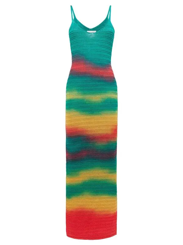 LANEUS Cotton Dress - Multicolor