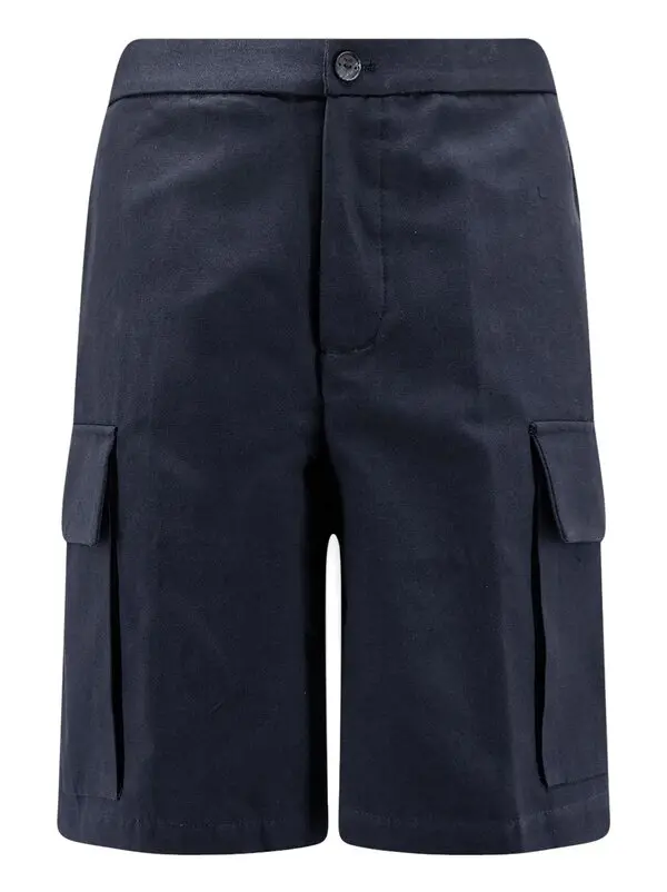 HEVO Cotton Bermuda Shorts - Blue